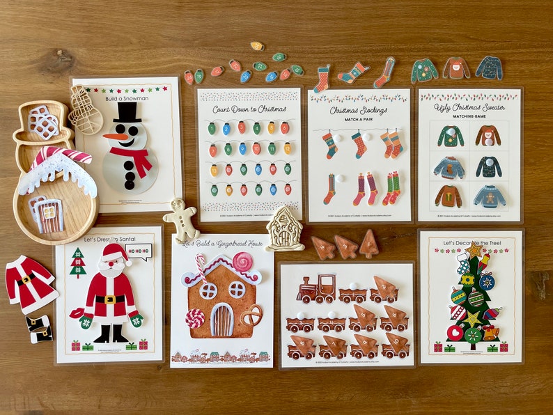 Christmas Activity Bundle: Winter Busy Book for Toddlers (PDF) - Etsy