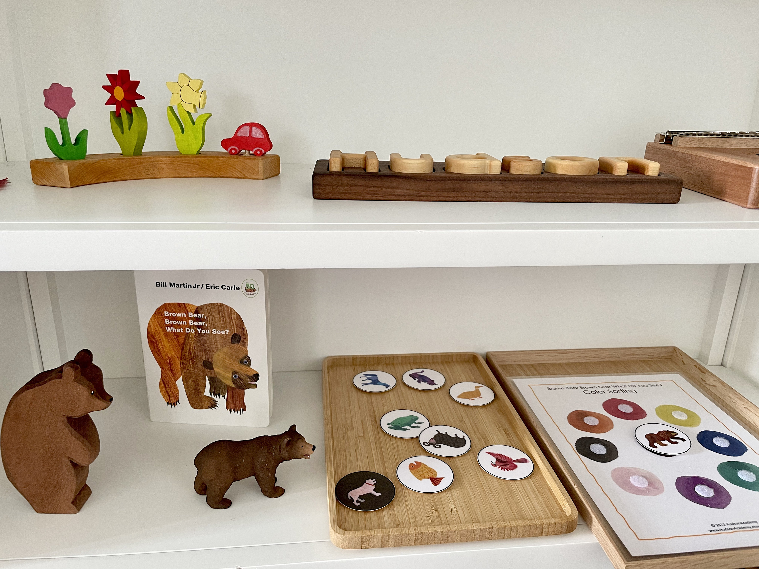 Brown Bear Color Matching Game: Eric Carle Toddler Busy Book (digital ...