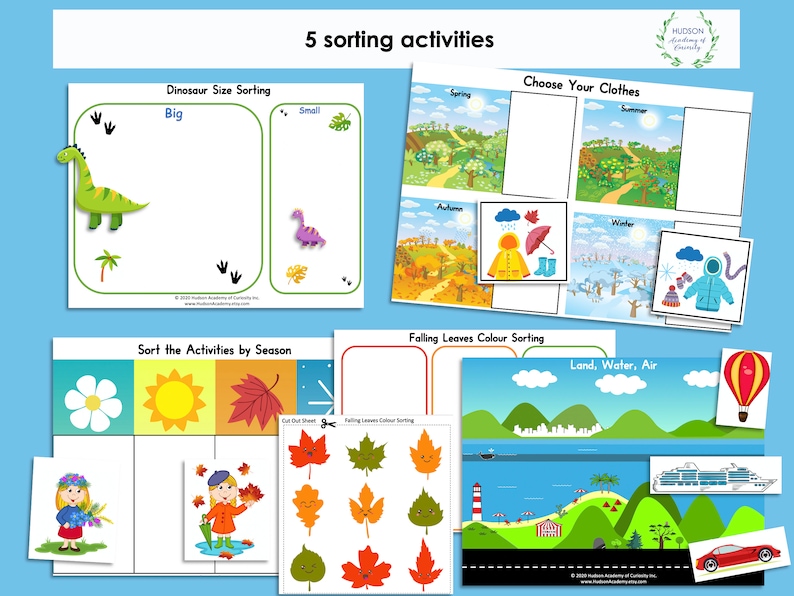 Toddler Busy Book Printable Busy Book File Folder Game | Etsy