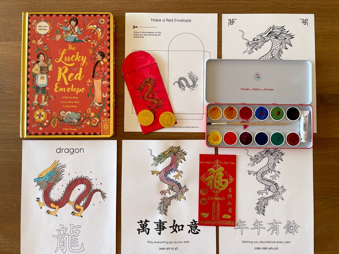 Chinese New Year Coloring Pages, Lunar New Year Dragon Coloring Pages ...