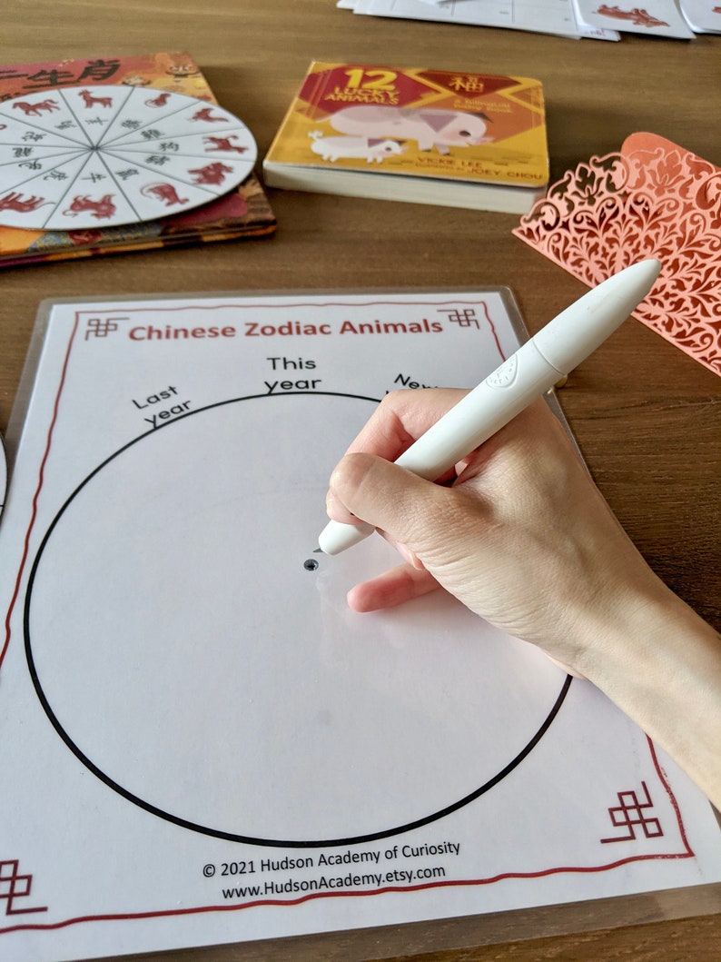 Chinese Zodiac Animals Wheel Lunar New Year Busy Binder - Etsy