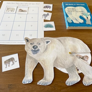 Polar Bear Busy Book Page: Eric Carle Story Wheel (PDF) - Etsy