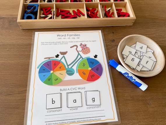 CVC Phonics Game Sight Words Printable Word Families Busy - Etsy Australia
