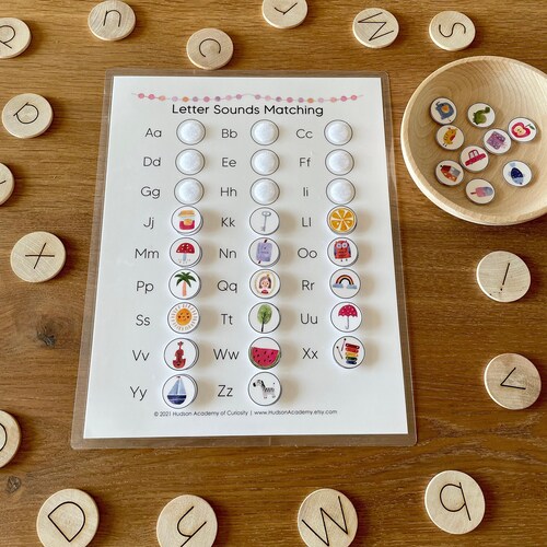 Beginning Sounds Matching Activity Alphabet Practice Letter - Etsy