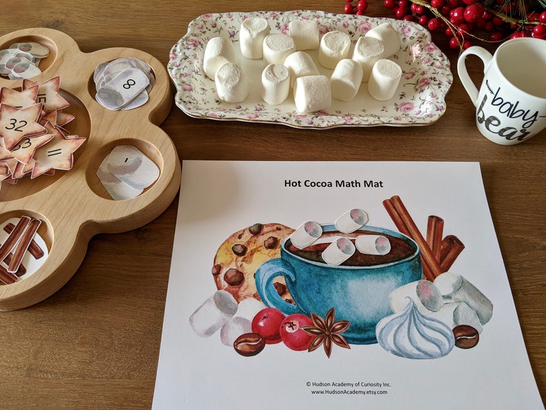 Hot Cocoa Math Printable: Winter Counting Worksheet (PDF) - Etsy