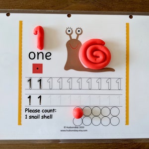 Counting and Numbers Play Dough Mats Printable Play Dough | Etsy Canada