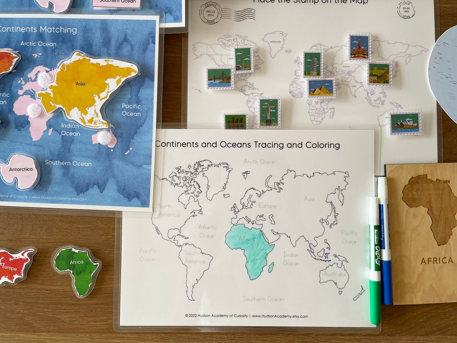 BUSY BOOK PRINTABLE World Map for Preschool and Kindergarten - Etsy Canada