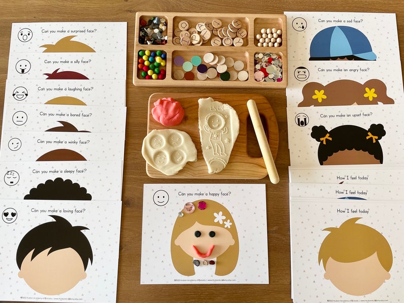 Emotions Play Dough Mats: Kids' Printable Activity (digital Download ...