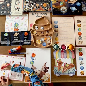 Solar System Printable PDF, Planets Ice Cream Parlor Pretend Play ...