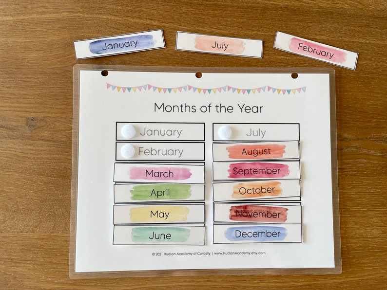 Perpetual Calendar Printable Morning Basket Morning Binder | Etsy