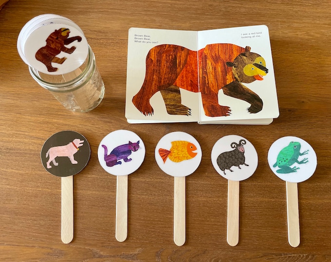 Brown Bear Brown Bear Eric Carle Busy Book Page - Etsy Canada