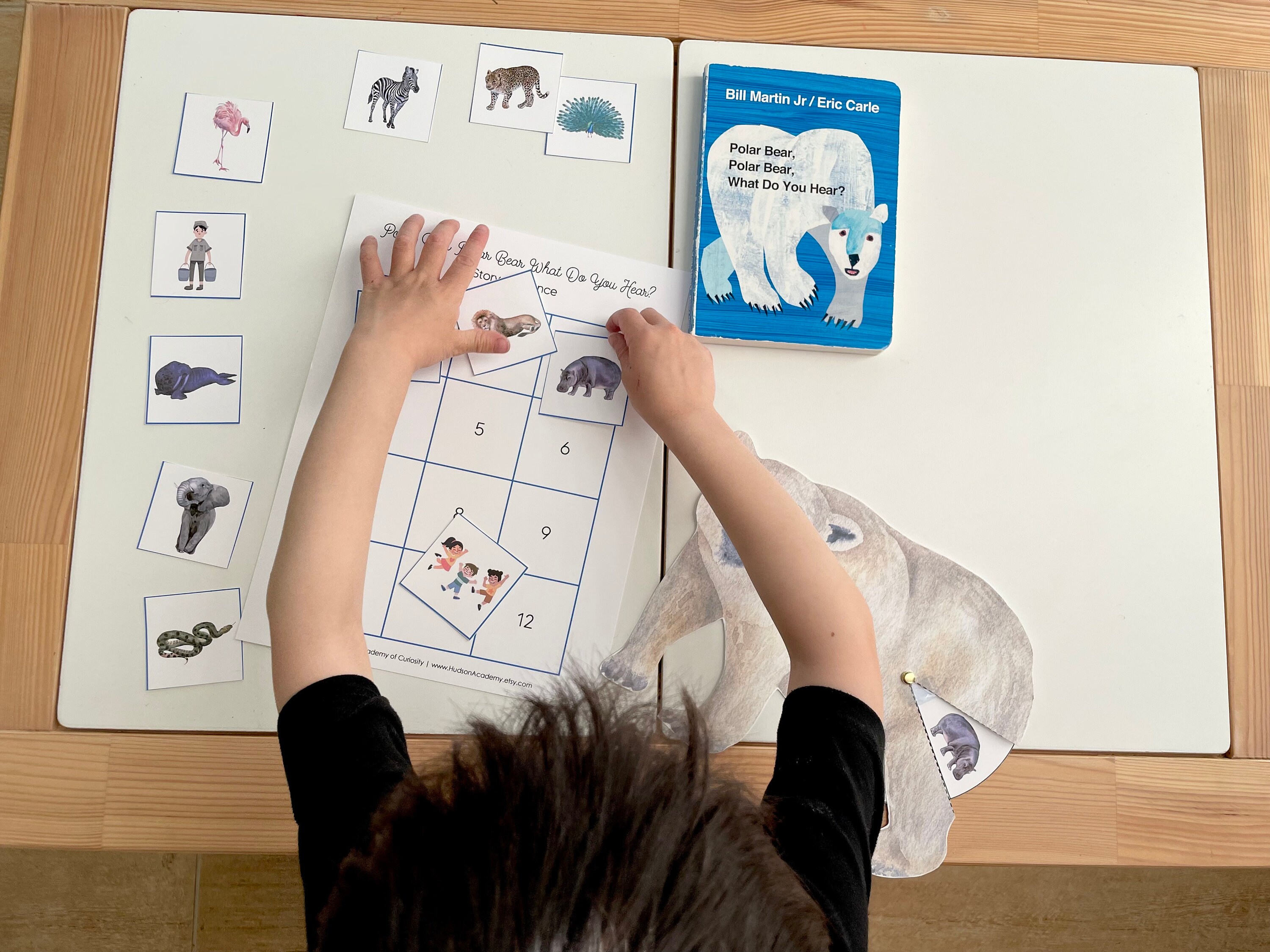 Polar Bear Busy Book Page: Eric Carle Story Wheel (PDF) - Etsy