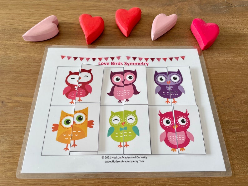Valentine's Day Busy Book: Preschool Learning Activities (PDF) - Etsy