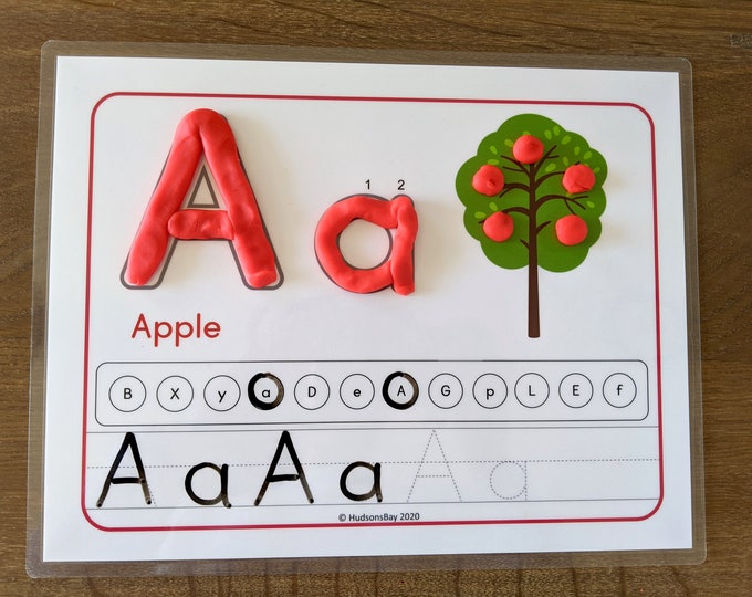 Alphabet Playdough Mats, Preschool Printable for Homeschool Resources ...