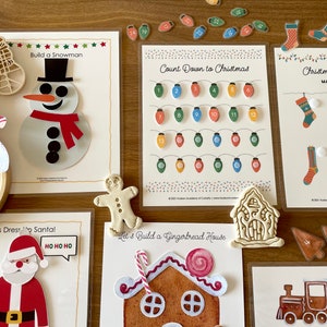 Christmas Activity Bundle: Winter Busy Book for Toddlers (PDF) - Etsy