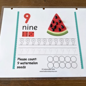 Counting and Numbers Play Dough Mats Printable Play Dough | Etsy Canada