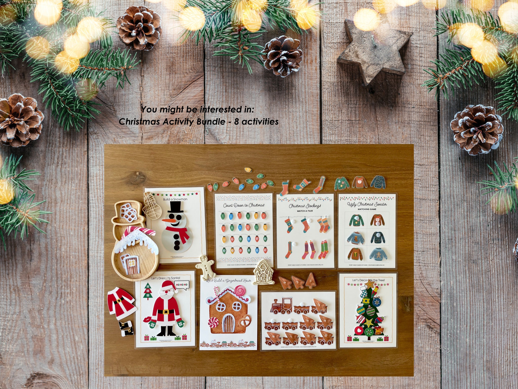Christmas Busy Book Build a Snowman Winter Learning Activity - Etsy