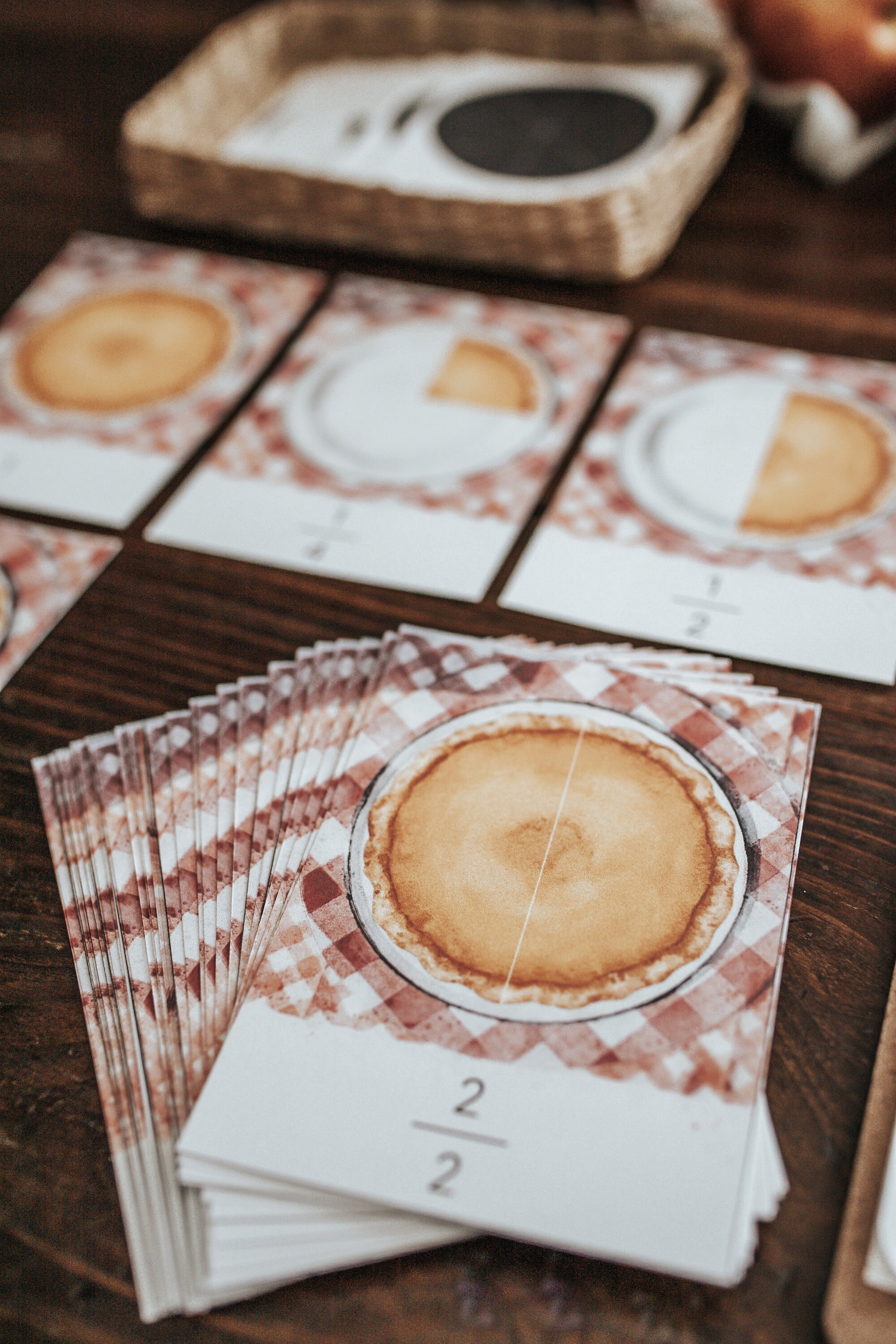 Pumpkin Pie Fraction Printable: Autumn Math Worksheet (PDF) - Etsy
