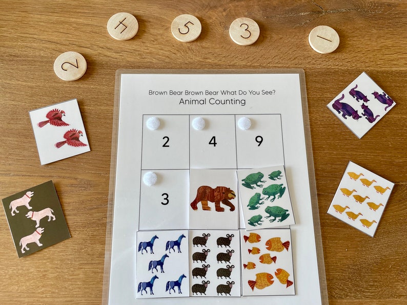Brown Bear Busy Book: Shape & Color Sorting Game (digital Download) - Etsy