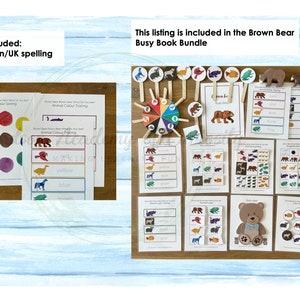 Brown Bear Busy Book: Shape & Color Sorting Game (digital Download) - Etsy