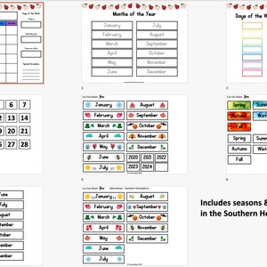 Circle Time Binder Preschool and Kindergarten Worksheets - Etsy Canada