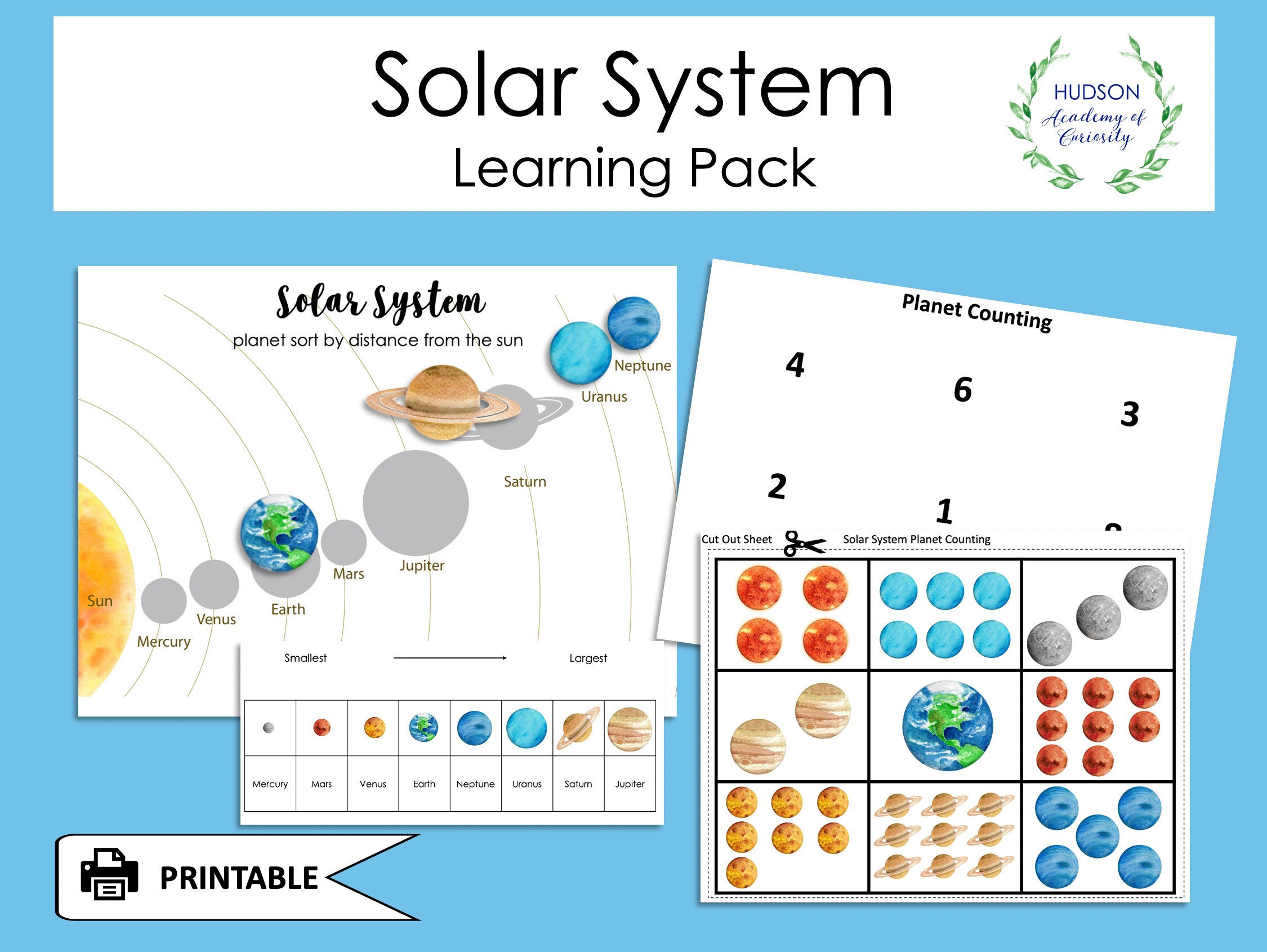Solar System Printable Busy Book Printable Science | Etsy India