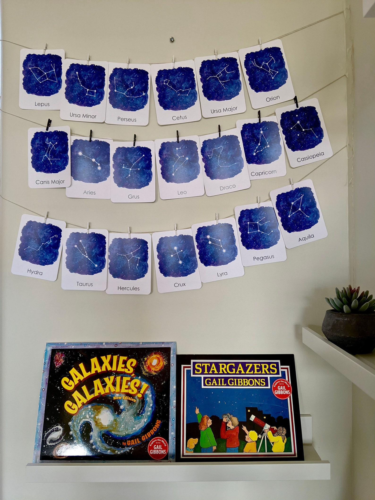 Constellations Astronomy Flashcards Montessori Three-part | Etsy Canada