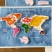 BUSY BOOK PRINTABLE World Map for Preschool and Kindergarten, Quiet ...