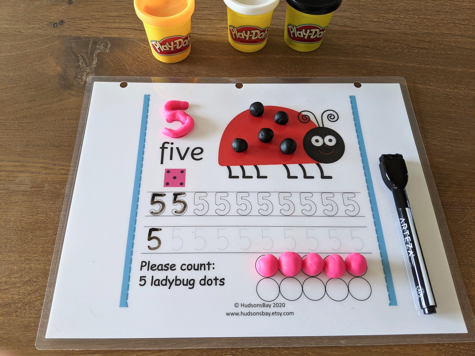 Counting and Numbers Play Dough Mats Printable Play Dough - Etsy