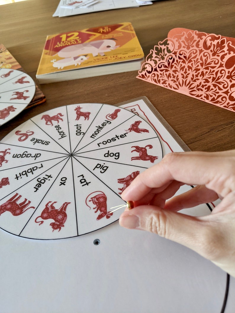 Chinese Zodiac Animals Wheel Lunar New Year Busy Binder - Etsy