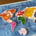 BUSY BOOK PRINTABLE World Map for Preschool and Kindergarten, Quiet ...