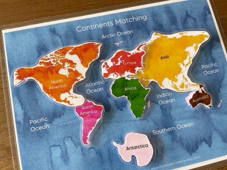 BUSY BOOK PRINTABLE World Map for Preschool and Kindergarten - Etsy Canada