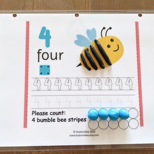 Counting and Numbers Play Dough Mats; Printable Play Dough Mats and ...