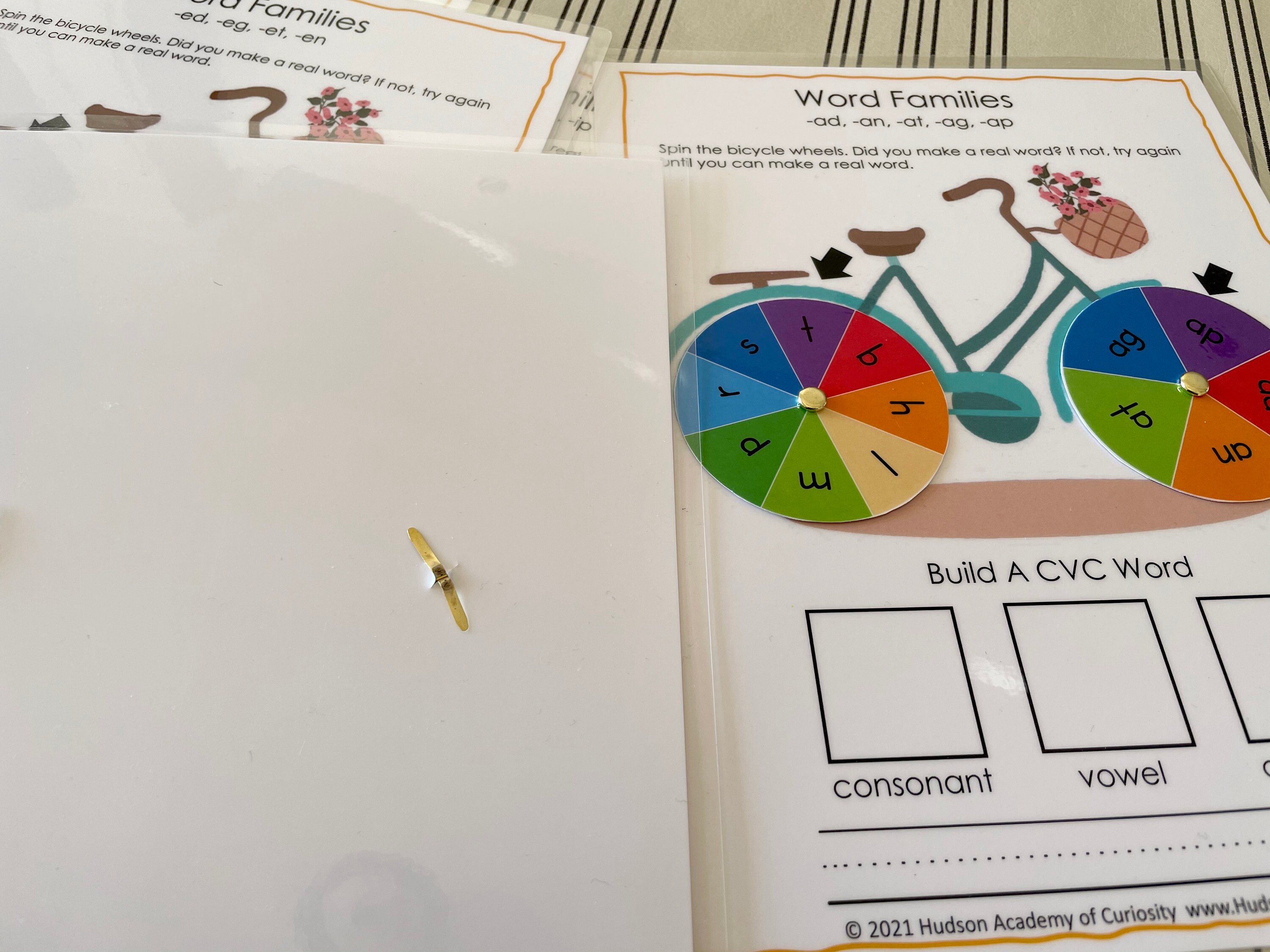 CVC Phonics Game Sight Words Printable Word Families Busy | Etsy