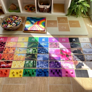 Color Matching Cards: Nature Photos, Montessori Learning (printable PDF ...