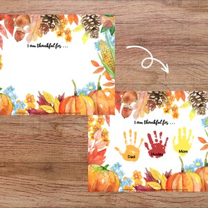 Fall Handprint Craft Bundle, Thanksgiving Handprint Footprint, Autumn ...