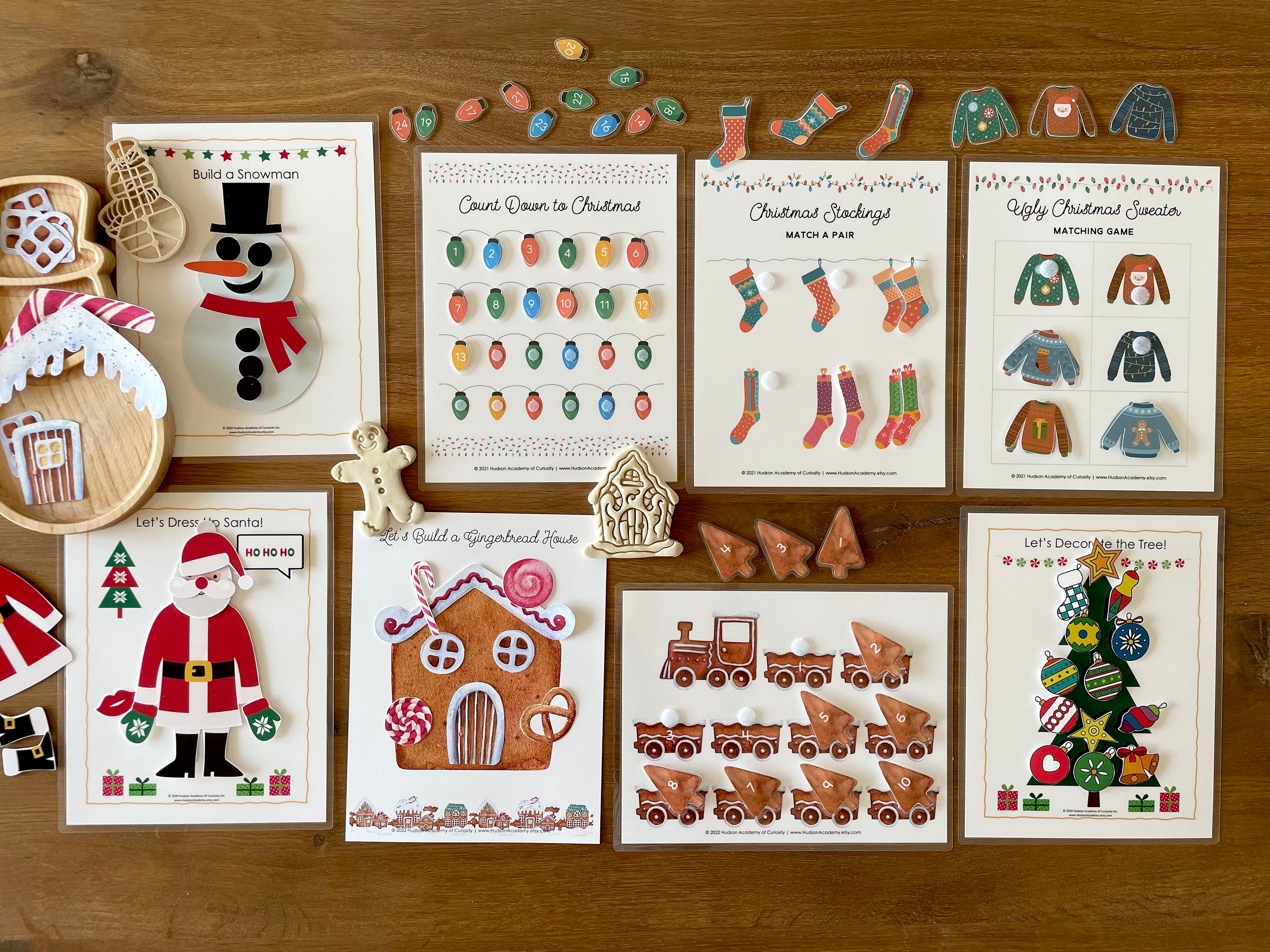 Christmas Activity Bundle: Winter Busy Book for Toddlers (PDF) - Etsy