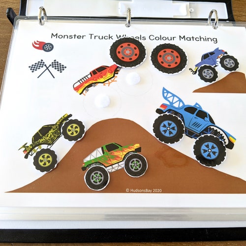 Truck Color Matching Busy Book Toddler Preschool Printable - Etsy