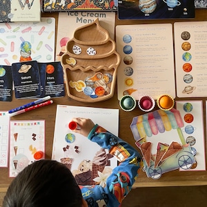 Planets Ice Cream Parlor Pretend Play: Solar System Activity (PDF) - Etsy