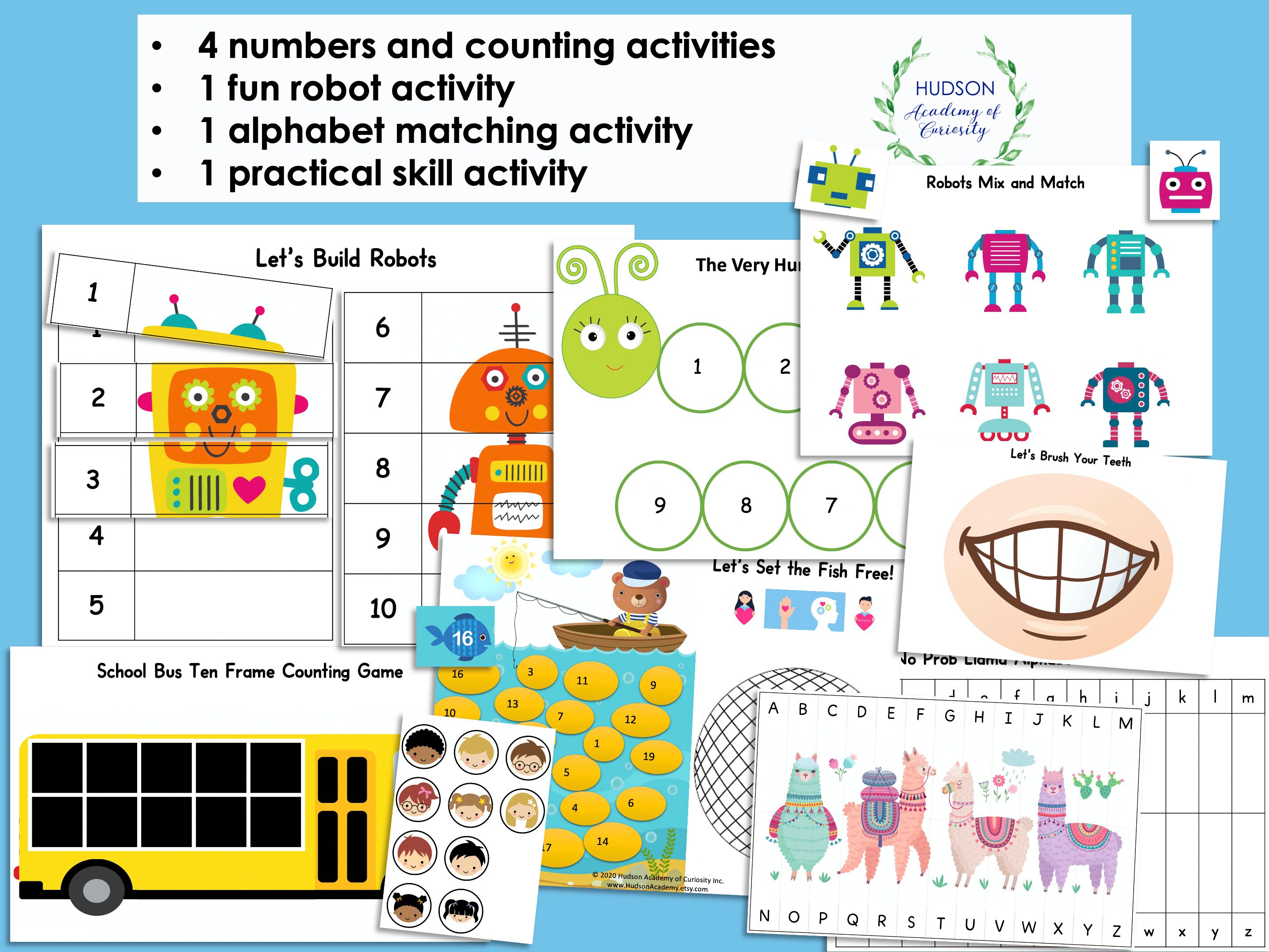 Toddler Busy Book Printable Busy Book File Folder Game - Etsy