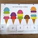 Ice Cream Counting Busy Book Page: Toddler Learning (digital Download ...