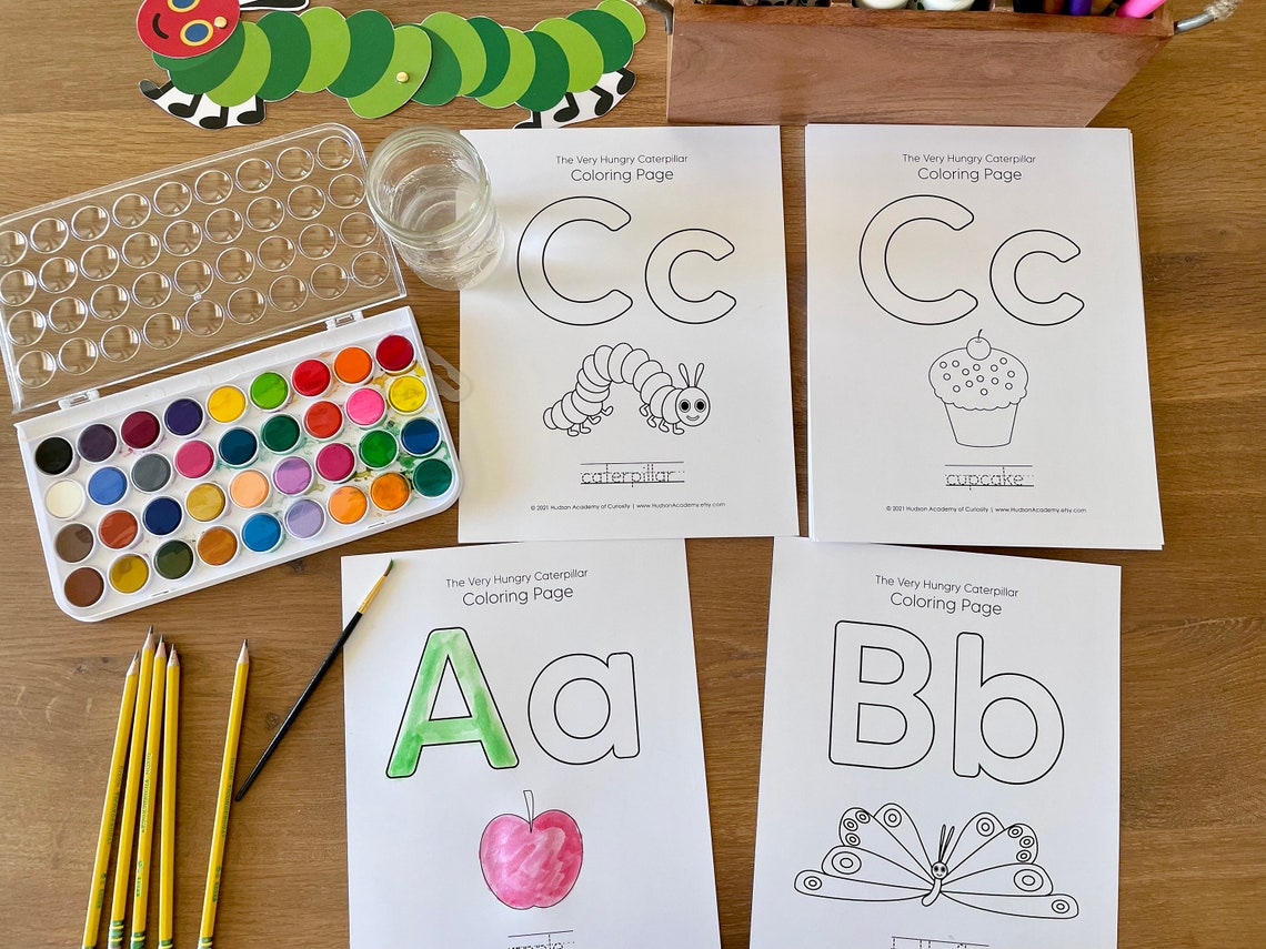 Toddler Busy Book The Very Hungry Caterpillar Alphabet | Etsy
