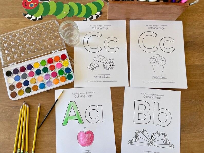 Toddler Busy Book the Very Hungry Caterpillar Alphabet - Etsy