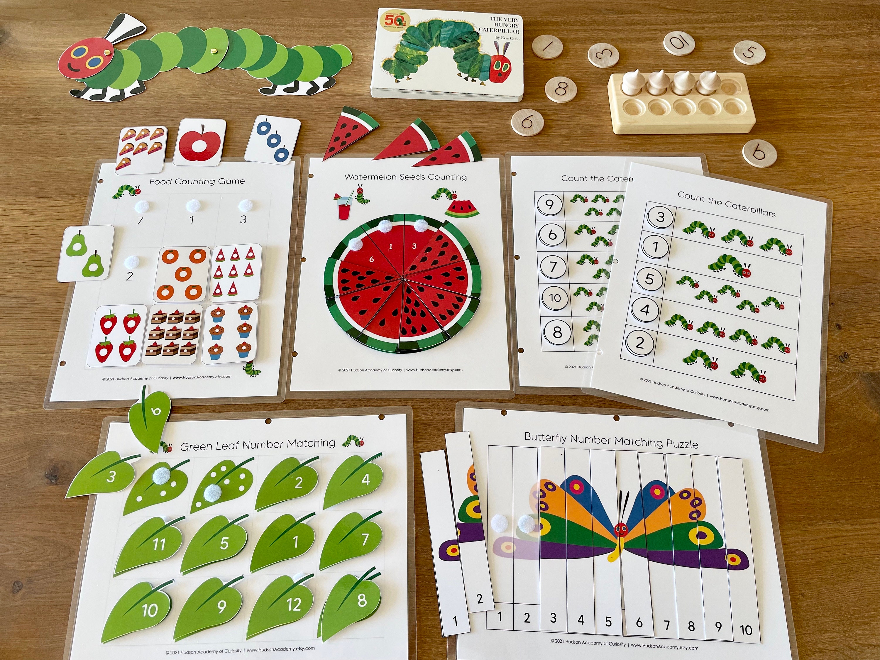Hungry Caterpillar Busy Book Bundle: Matching & Counting (digital ...
