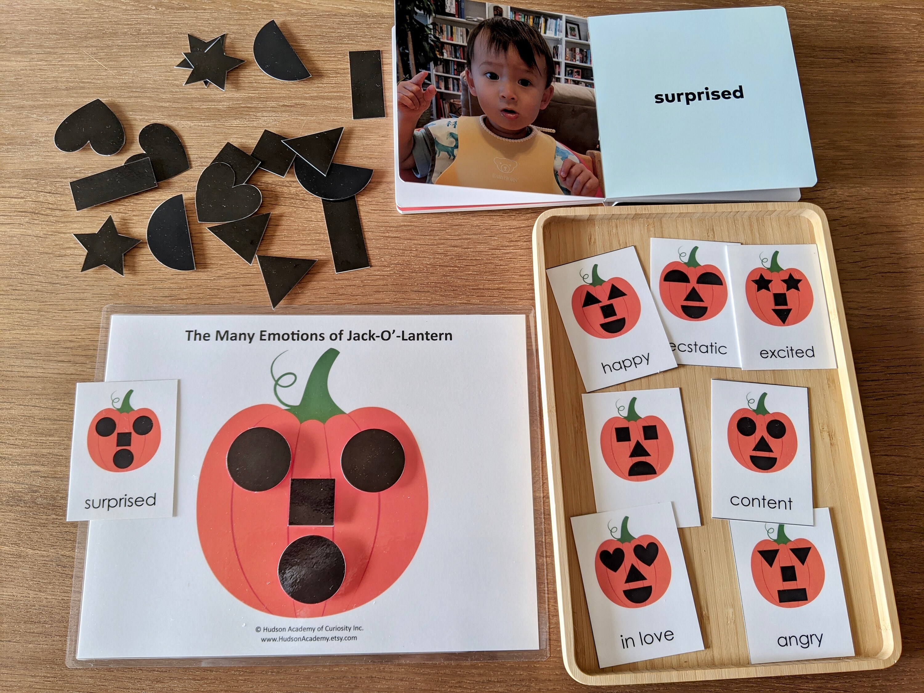 Halloween Jack-o-lantern Emotions Busy Book Bundle (digital Download ...