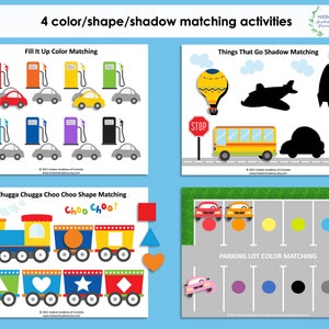 Things That Go Busy Book, Cars Trucks Vehicles Toddler Printable Busy ...