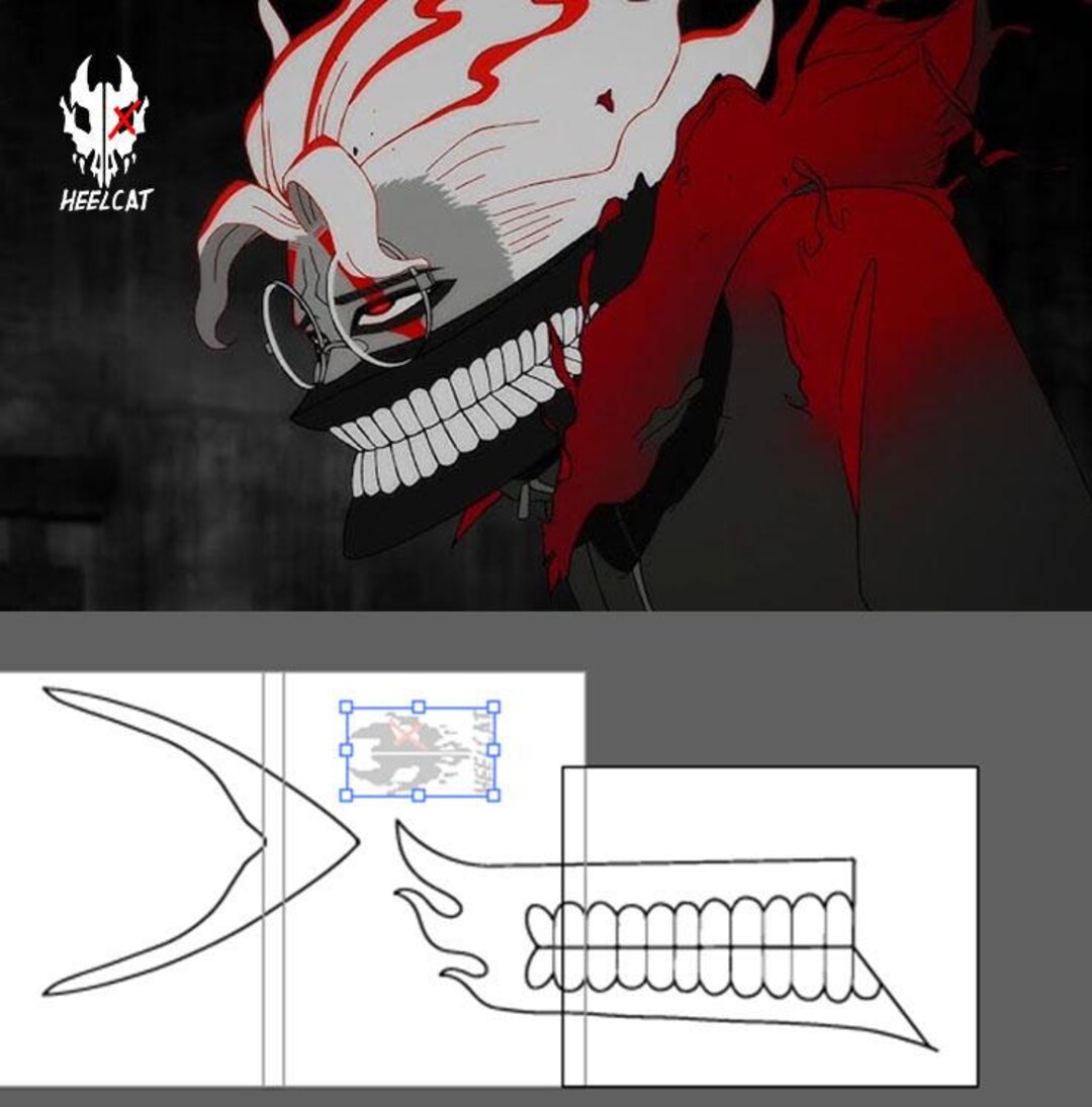 Okarun Ken Takakura Mask Cosplay Template Blueprint Mask Eva Foam - Etsy