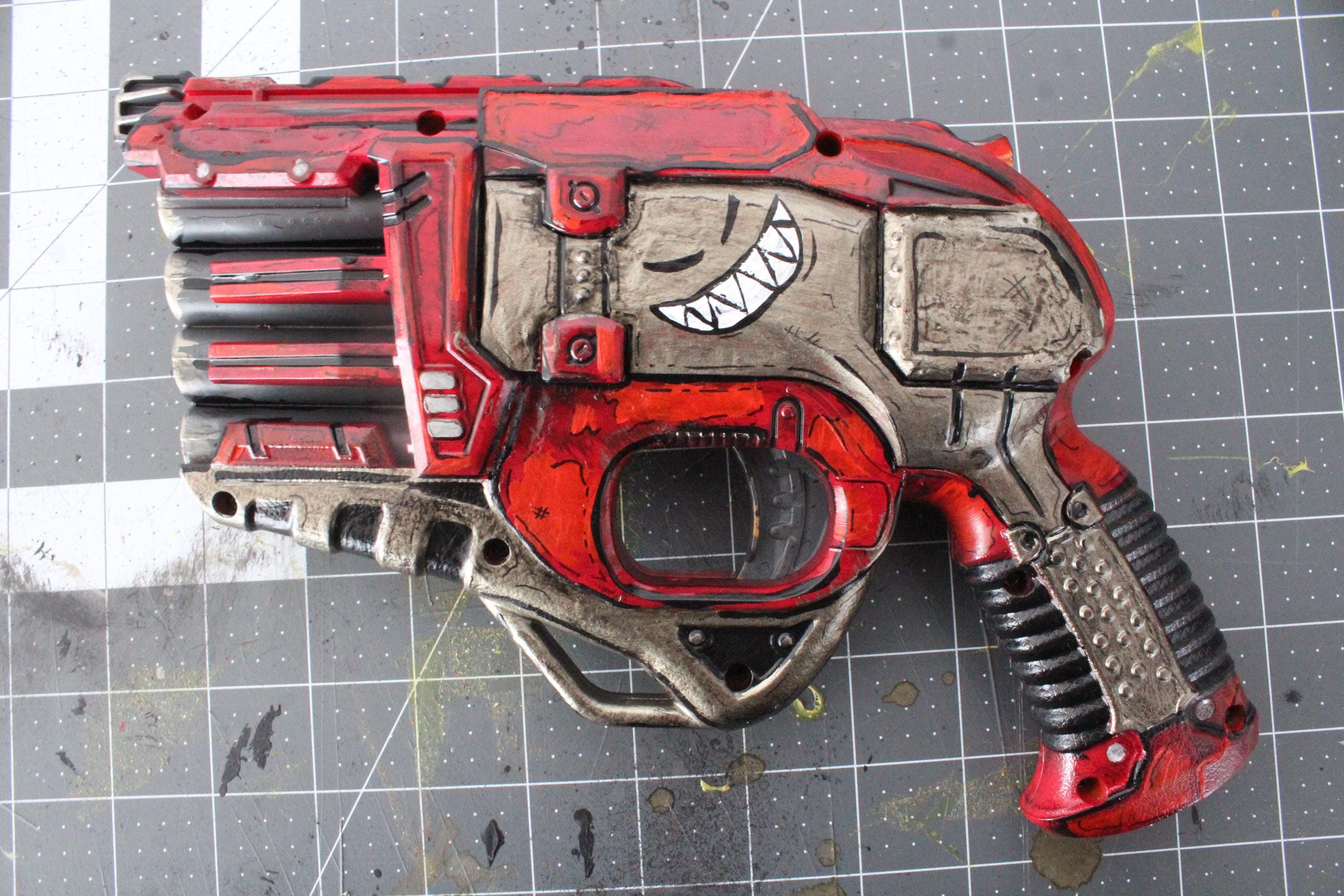 Custom Repaint Nerf Gun Blaster Borderlands Comic Cell Shade Style ...