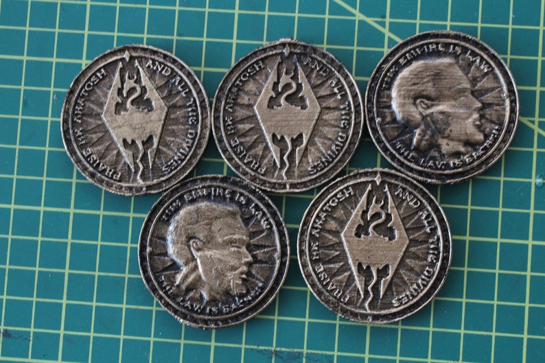 Skyrim Coins Septim 3d Print PLA the Elder Scrolls Gold - Etsy