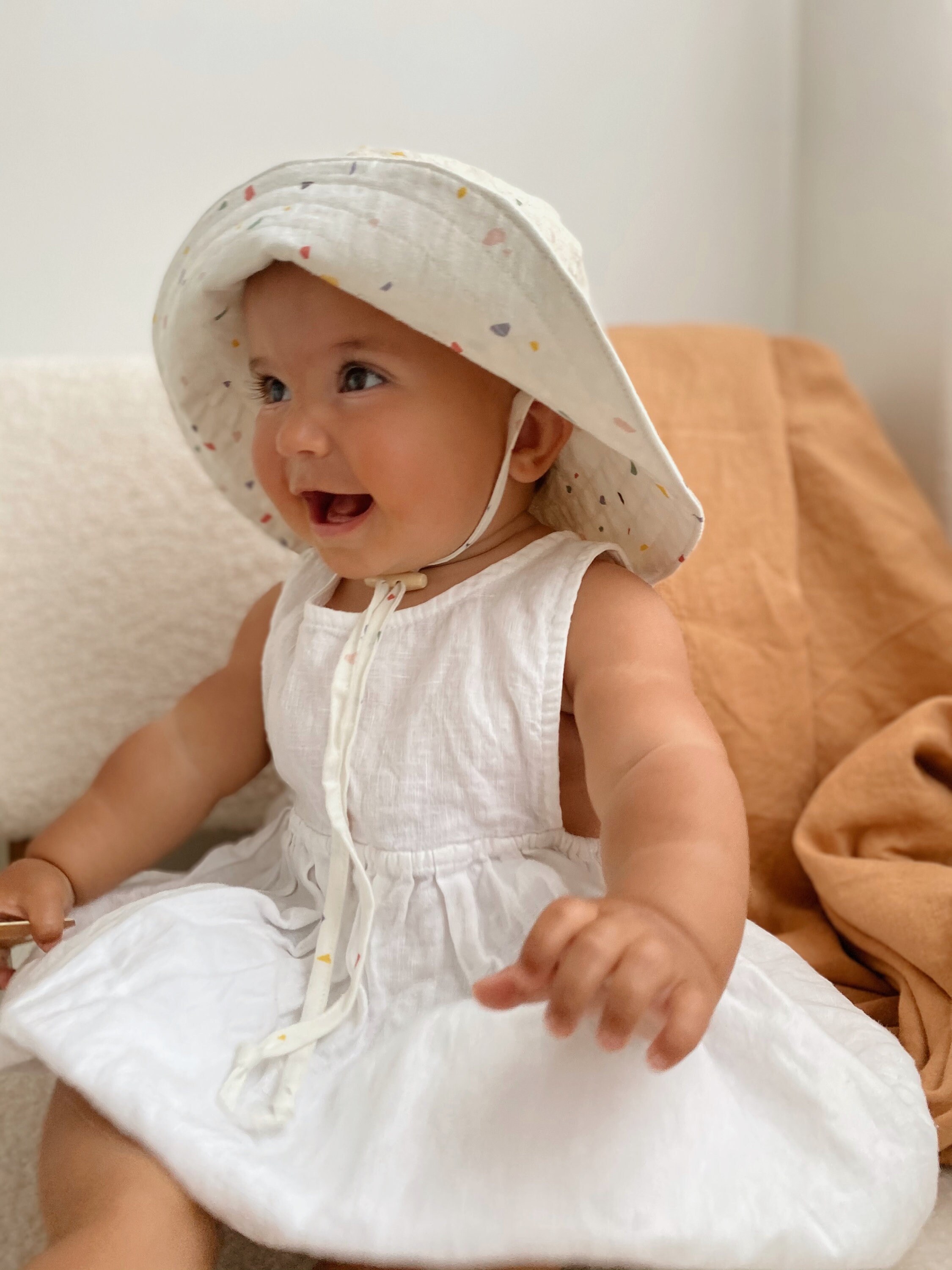 Kids Wide Brim Kids Cotton Summer Sun Hat, Summer Sun Hat, Baby Hat ...